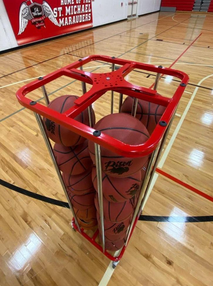 Spacesaver lockable vertical ball carts – bisoninc