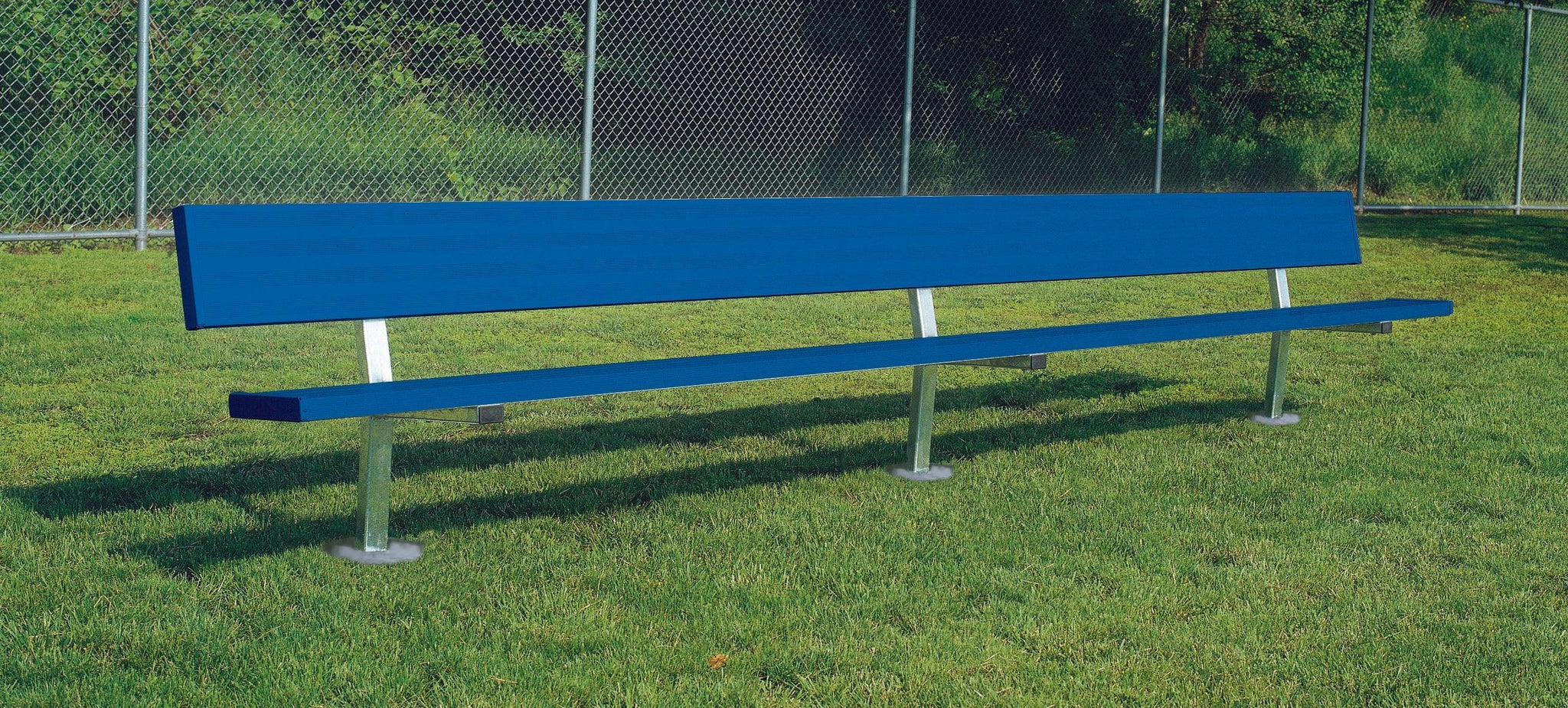 Player bench with backrest, fixed or portable – bisoninc